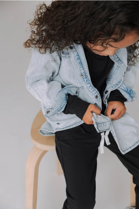 Heritage Denim Shacket Kids – Little K & Co
