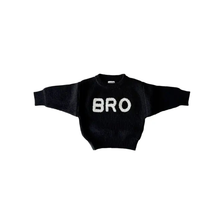 Bro Knit Sweater, Obsidian – Little K & Co